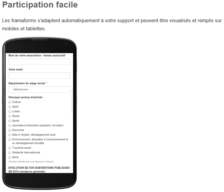 Créer un formulaire en ligne avec Framaforms