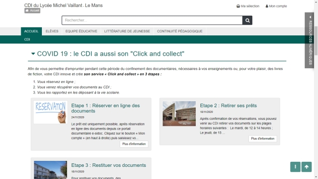 Mettre en place un "Click and Collect" depuis son portail documentaire e-sidoc